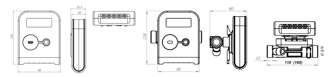 Ultrasonic Heat / Cooling Energy Meter. QALCOSonic E3 – HIUs by Inta